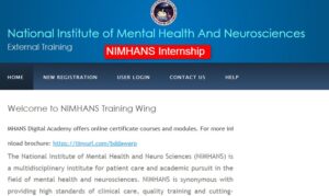 NIMHANS Internship 2026 - The Internship